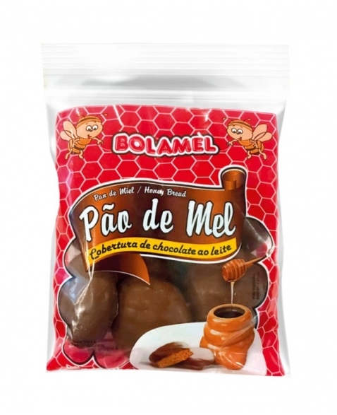 PAO DE MEL COB CHOC BOLAMEL 160G - Giovani Distribuidora