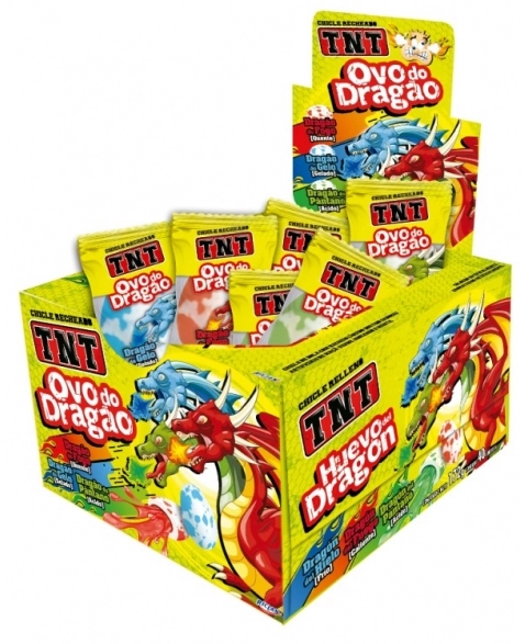 CHICLE TNT OVO DE DRAGAO 40UN - Giovani Distribuidora